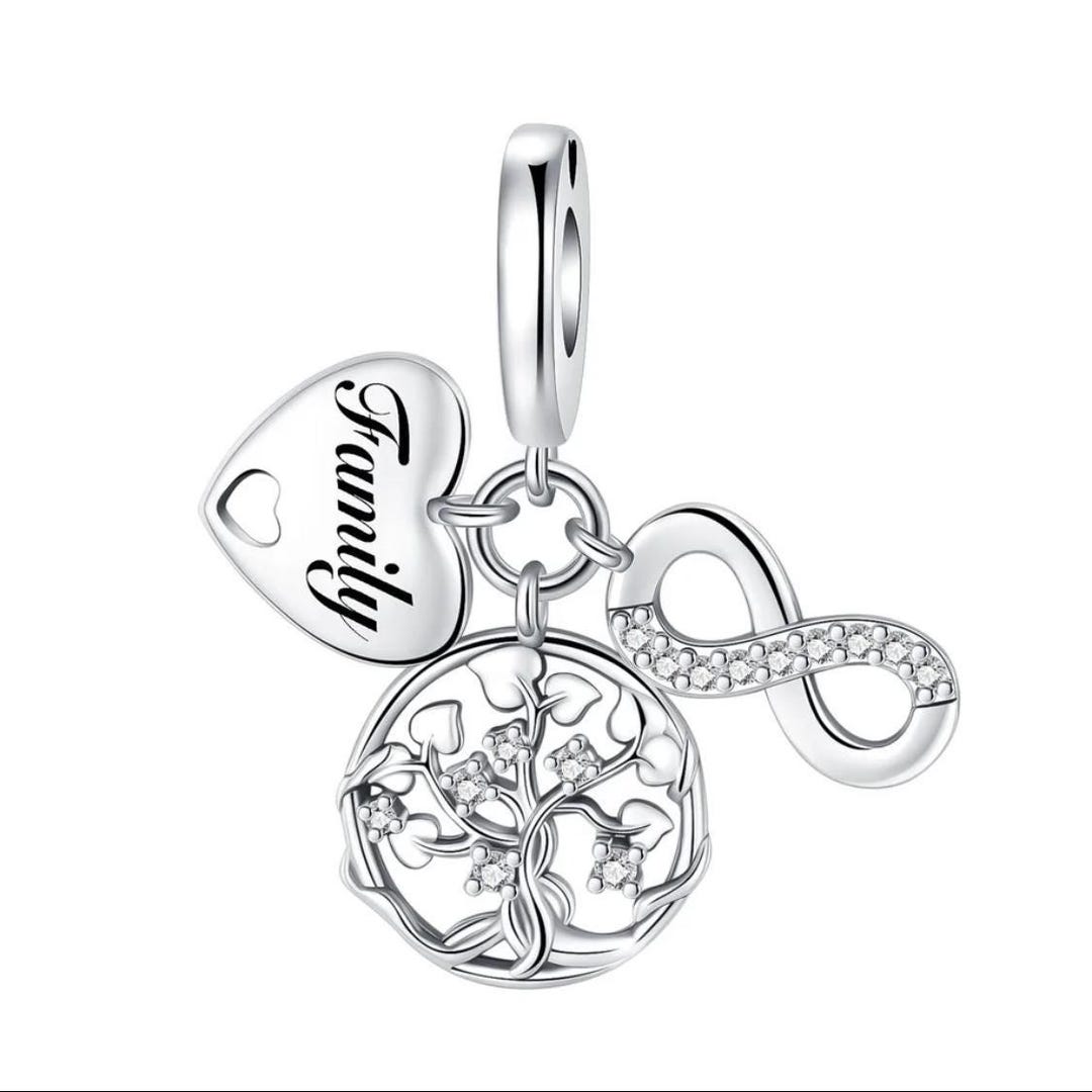 Pandora Style Family Tree Charm , Tree of Life, Gift for Her, Mum ...