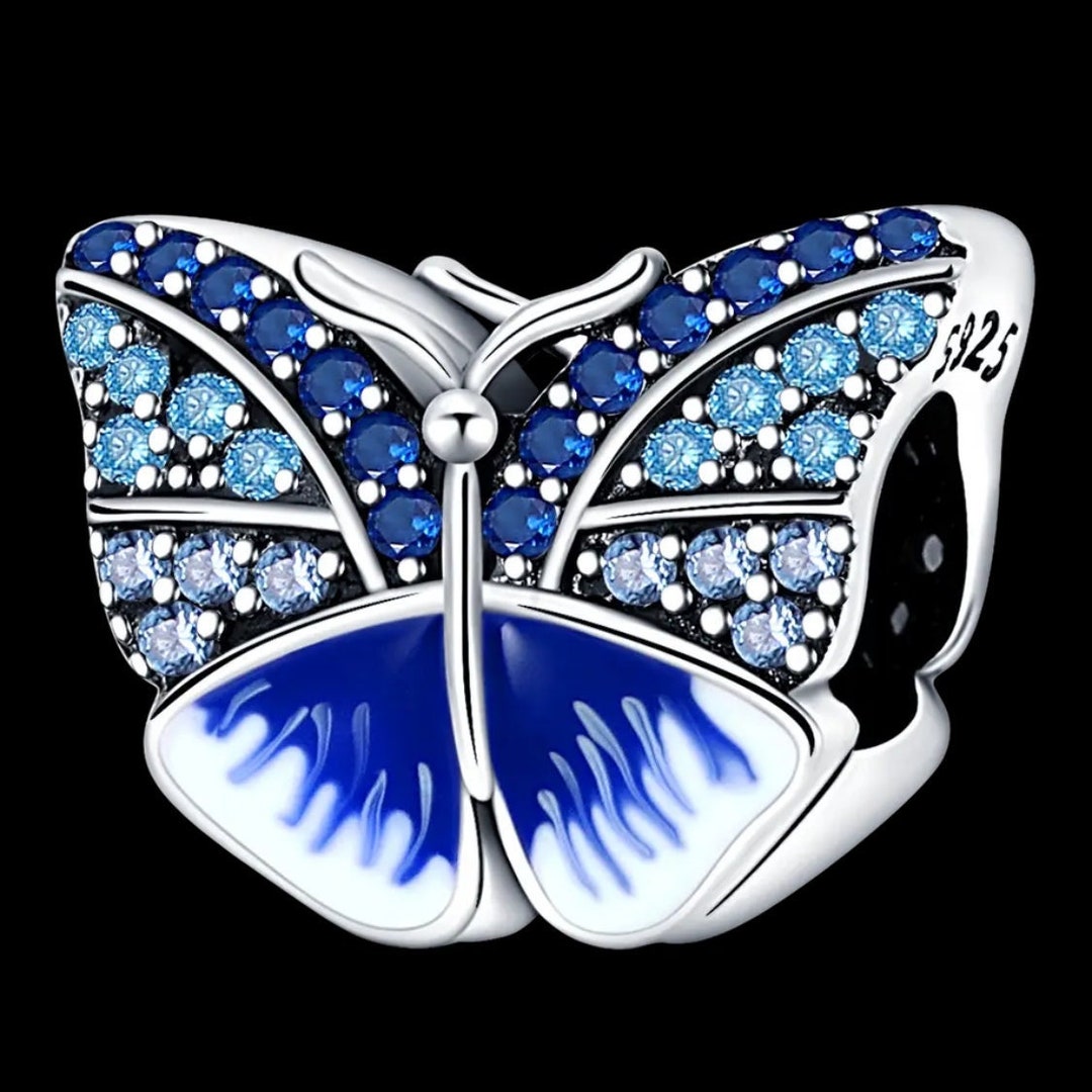 Pandora Style Blue Butterfly Charm, Gift for Her, Mum, Sister, Nan ...