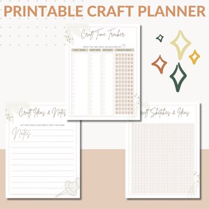 Craft Planner Printable, Organize Your DIY Crafts, Craft Project ...