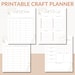 Craft Planner Printable Organize Your DIY Crafts Craft - Etsy