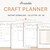 Craft Planner Printable, Organize Your DIY Crafts, Craft Project ...