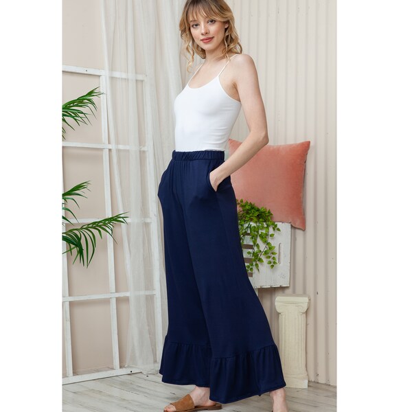 Womens Ruffle Pants - Etsy