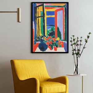 Open Window | Fauvism Painting | Modern Colorful Poster | Abstract Art ...