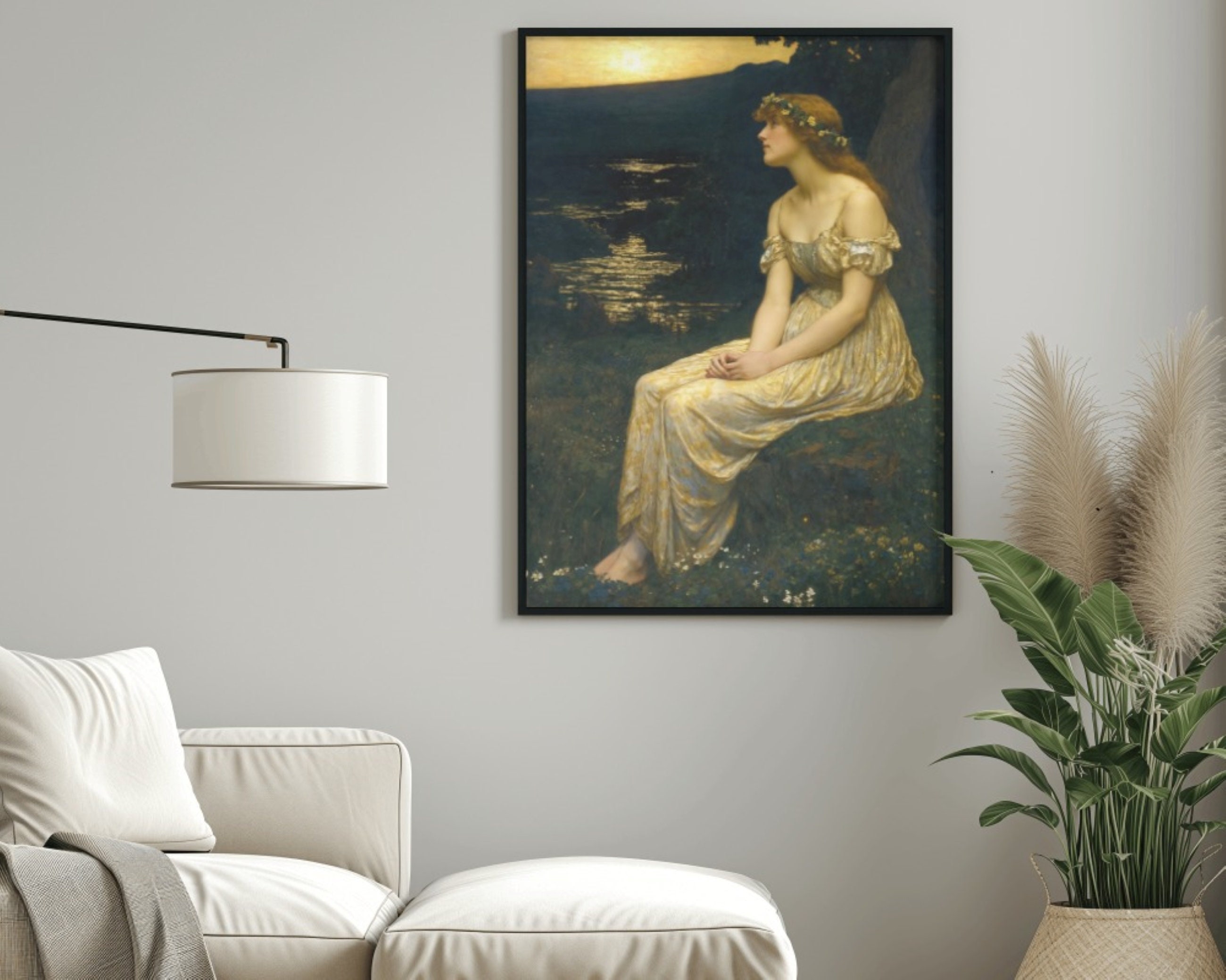 Midsummer Eve | Pre-raphaelite Art Print | Vintage Fairy Portrait ...