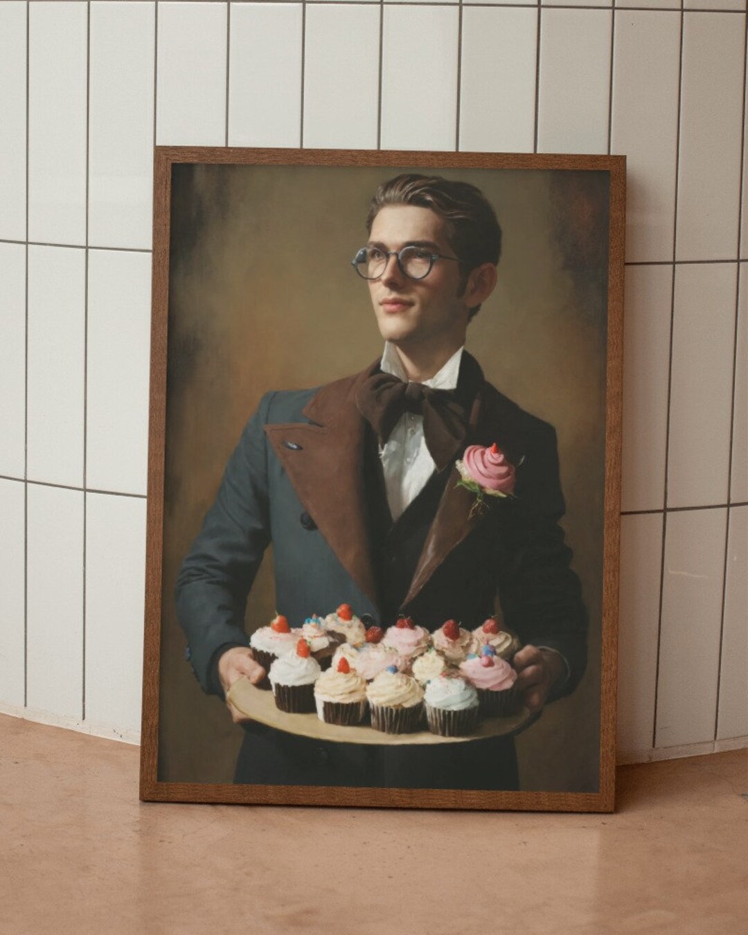 Gentleman With Cupcakes Portrait: Antique Baroque Art (printable Art ...
