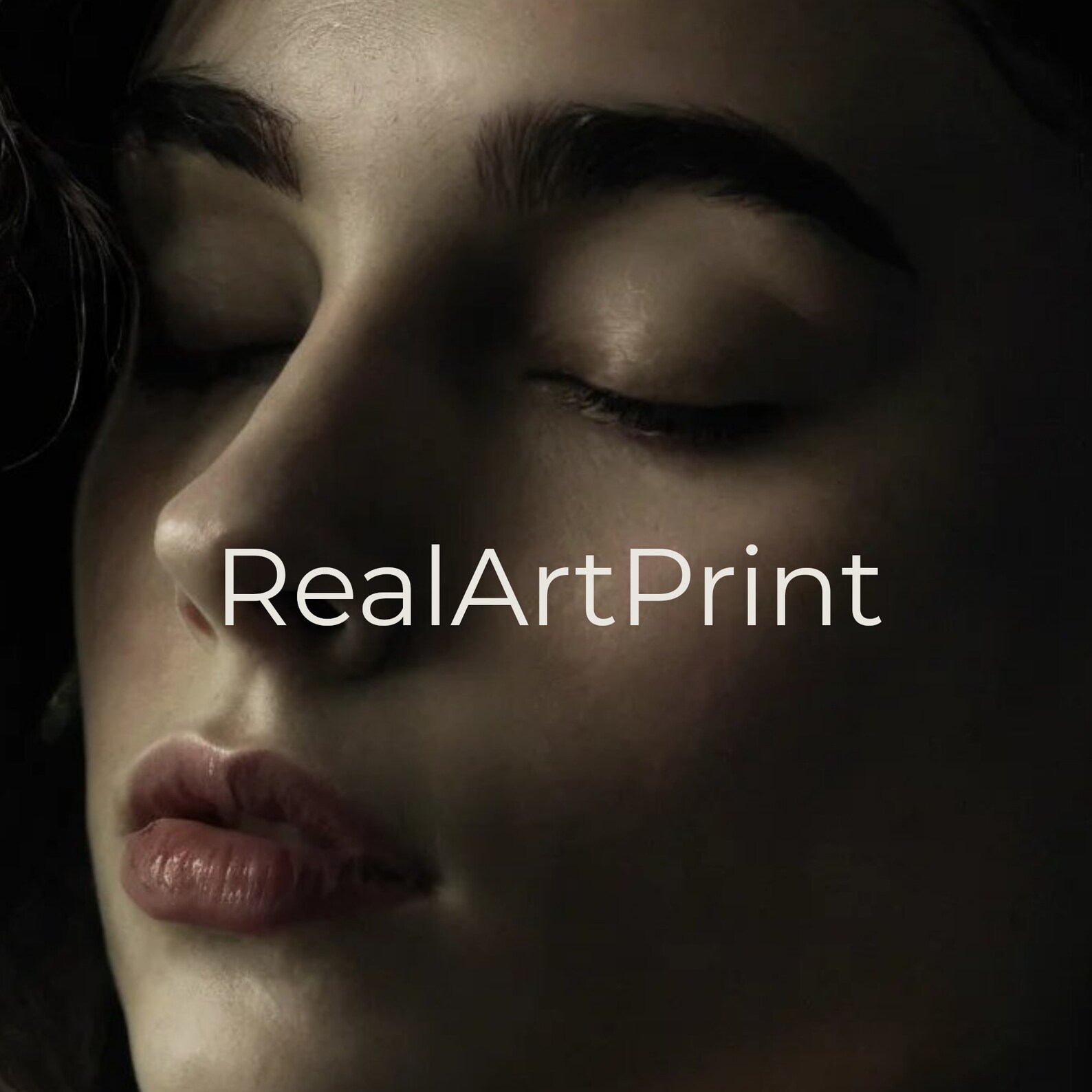 Decadent Young Woman Portrait | Vintage Wall Art Print | Digital ...