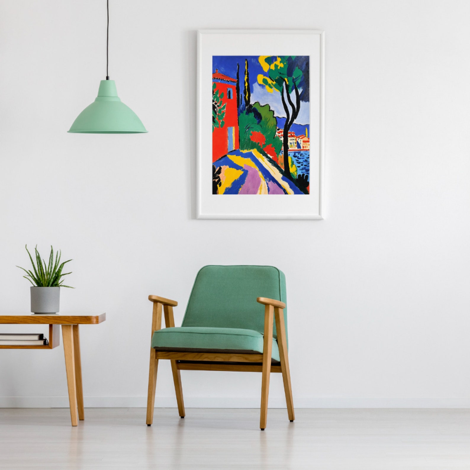 Colorful Fauvism Landscape | Abstract Art Print | Vibrant Poster ...