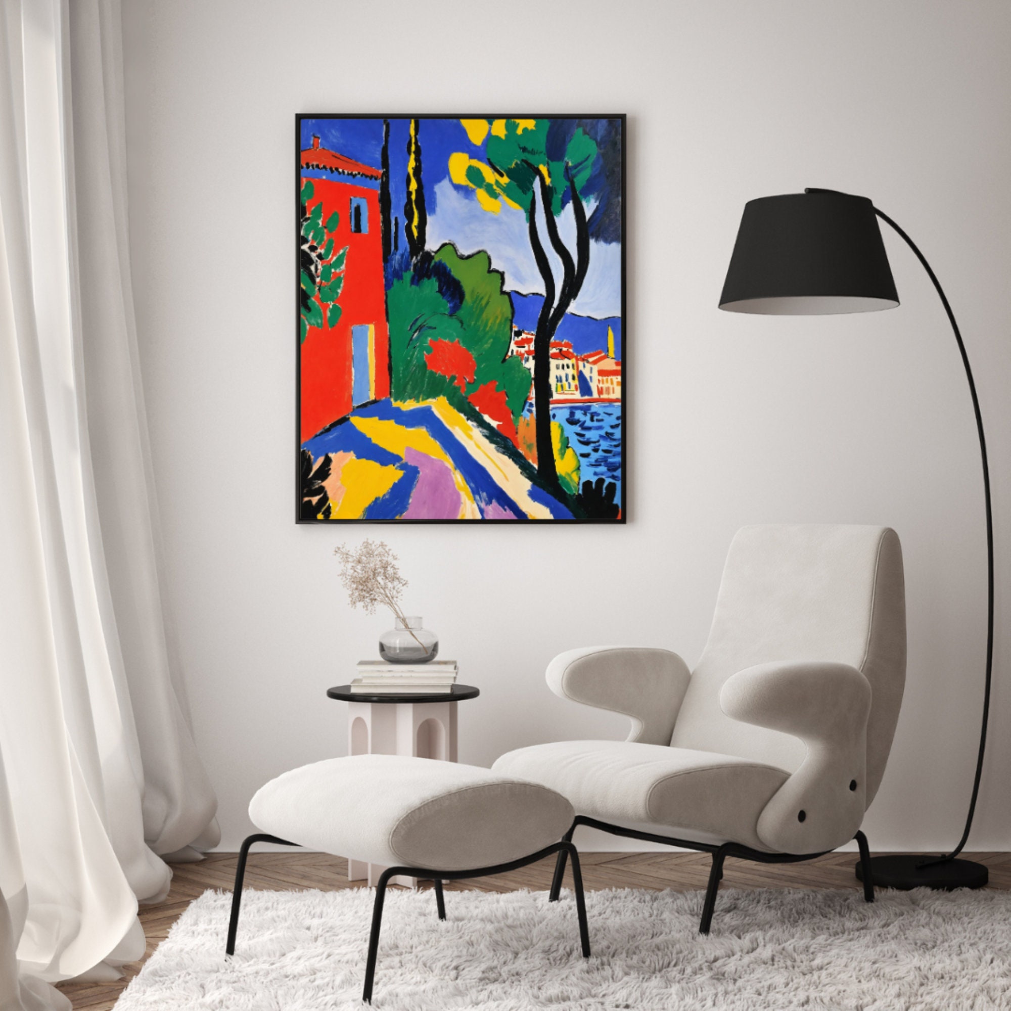 Colorful Fauvism Landscape Abstract Art Print Vibrant Poster Printable ...