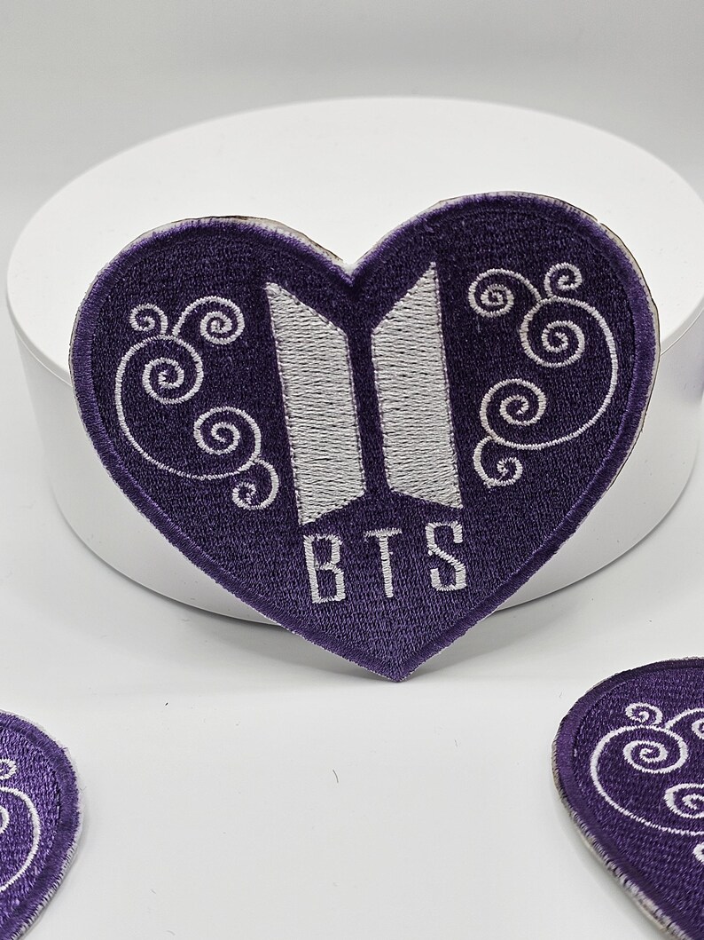 BTS Purple Heart Iron on Patch - Etsy