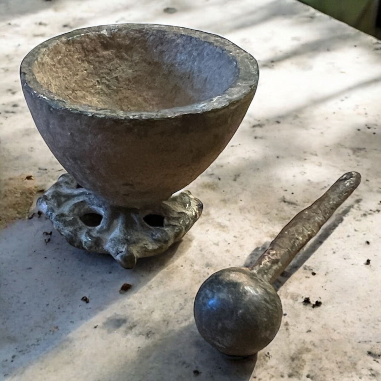 Ancient Roman Medicinal Mortar and Pestle - Etsy