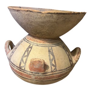 Ancient Daunian Pottery Funnel Krater; Ancient Italy Pottery - Etsy