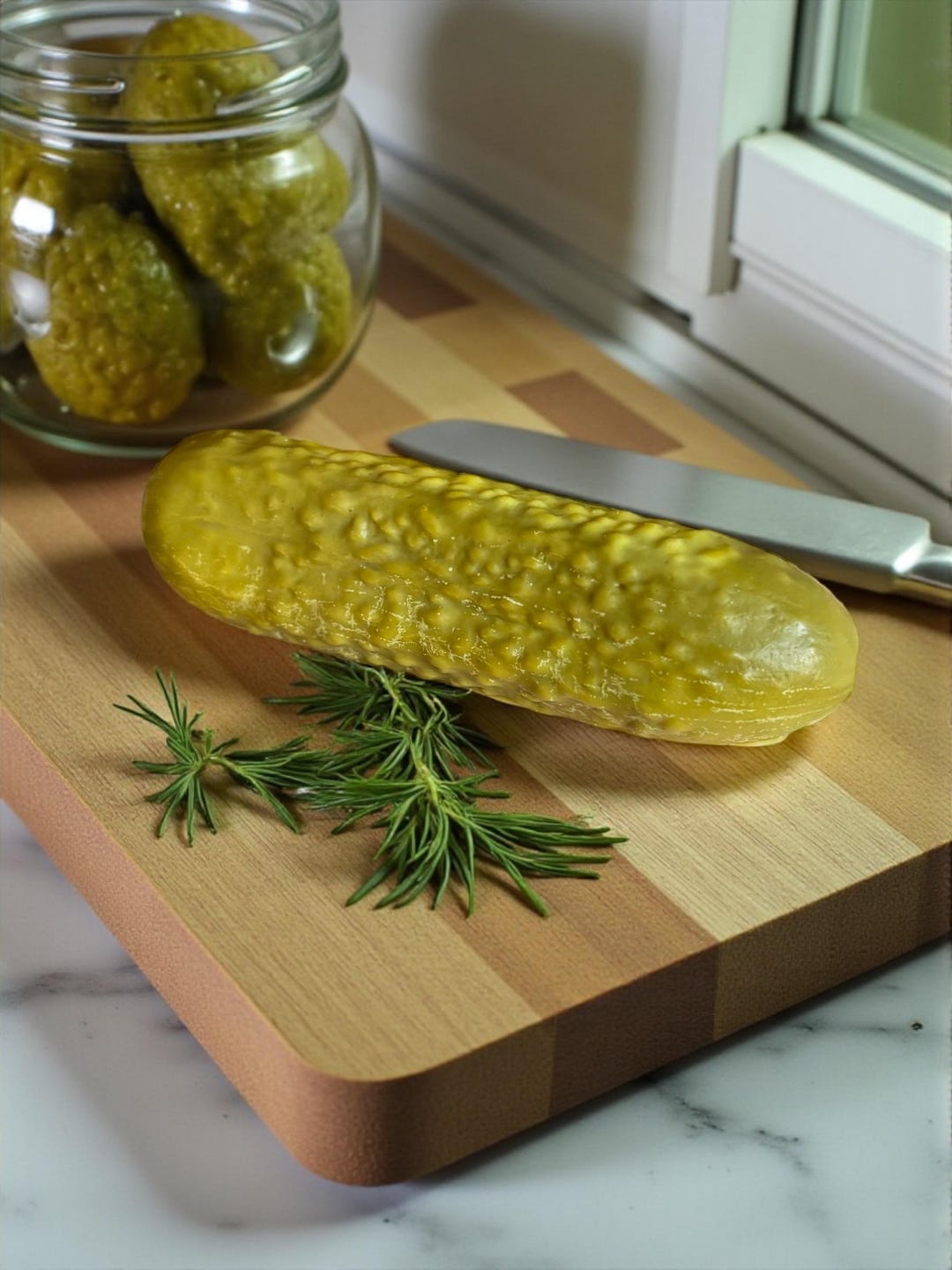 Whole Dill Pickle Wax Embed, Wax Food, Food Props, Gag, Gifts, Candle ...