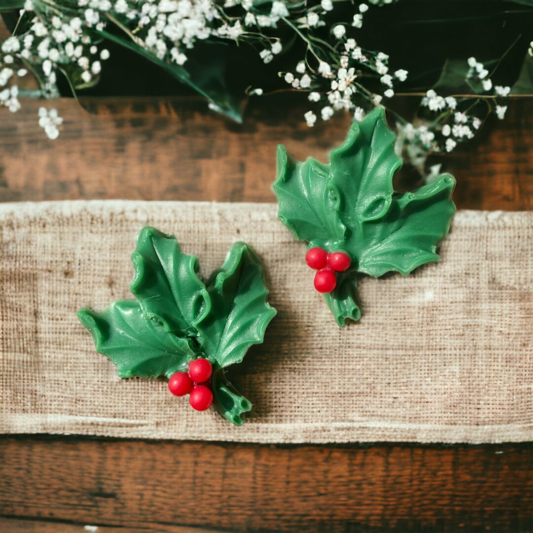 Realistic Holly Berry Wax Embeds, Christmas Embeds, Wax Embeds, Wax ...