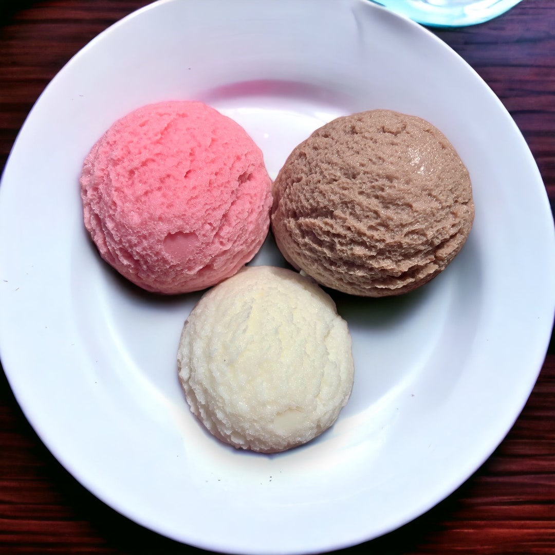 Realistic Ice Cream Scoops, Wax Embeds, Realistic Food Wax, Wax Ice ...