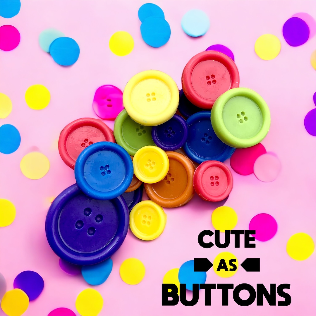 Cute as Button Wax Embeds, Realistic Wax Embeds, Realistic Buttons ...