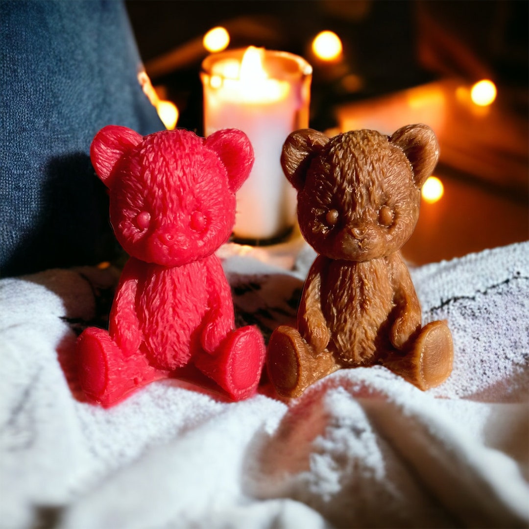 Small Teddy Bear Wax Embeds, Wax Bear, Bear Embeds, Wax Teddy Bear ...
