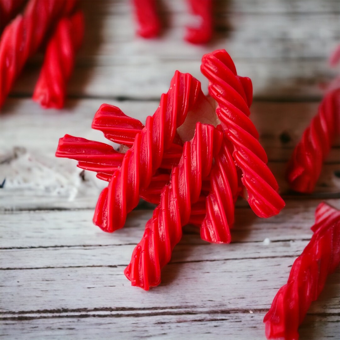 Red Twists Wax Embeds, Candy Wax, Candy Embeds, Wax Embeds, Fake Candy ...