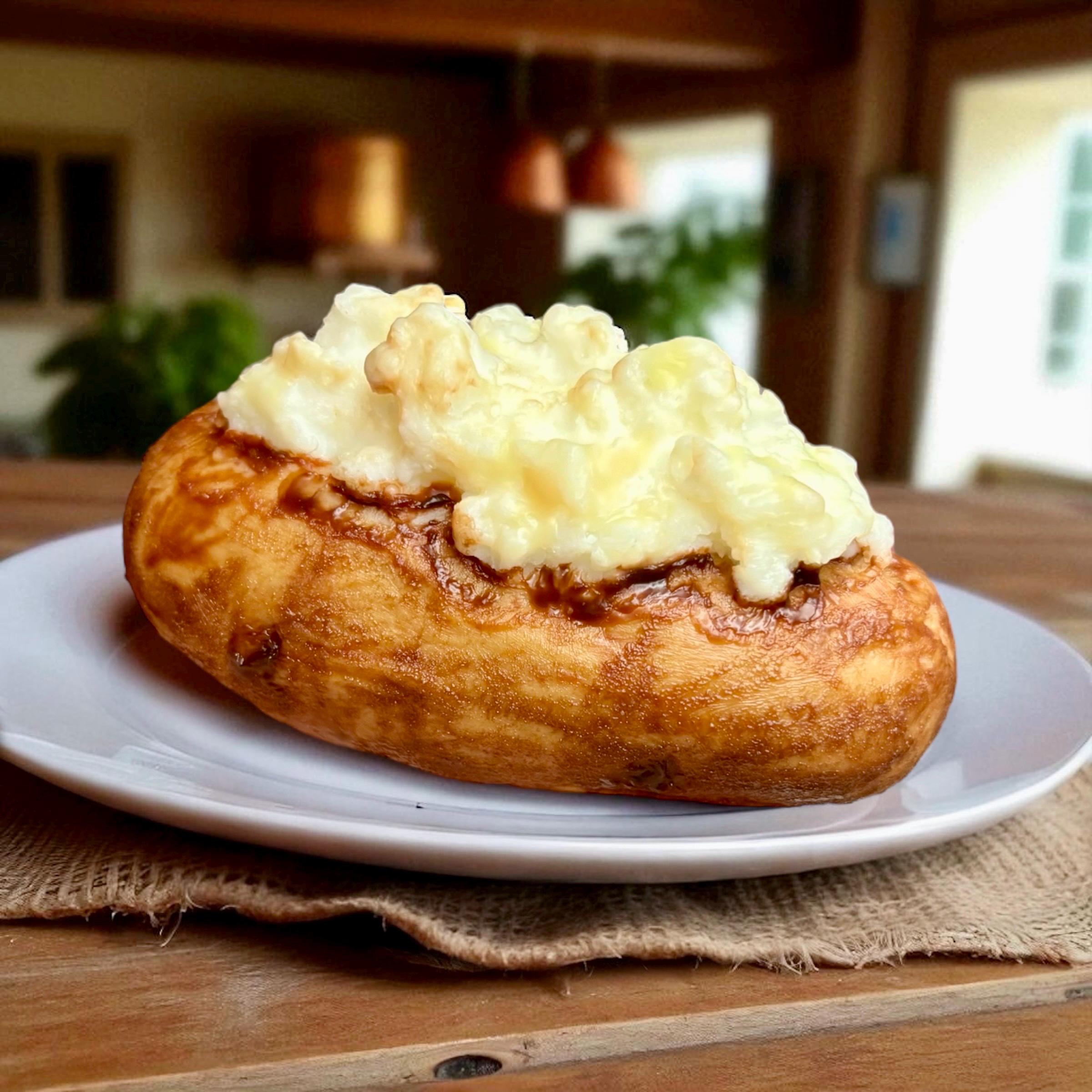 Small Baked Potato Wax Embed, Embeds, Decor, Faux Food, Wax Food, Fake ...