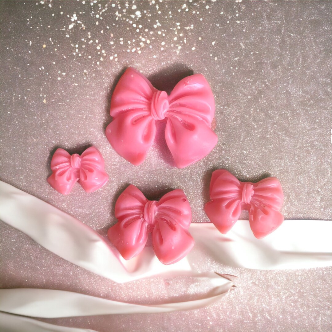 Bows - Small - Wax Embeds, Unique Embeds, Wax Bows, Bow Embeds, Soap ...