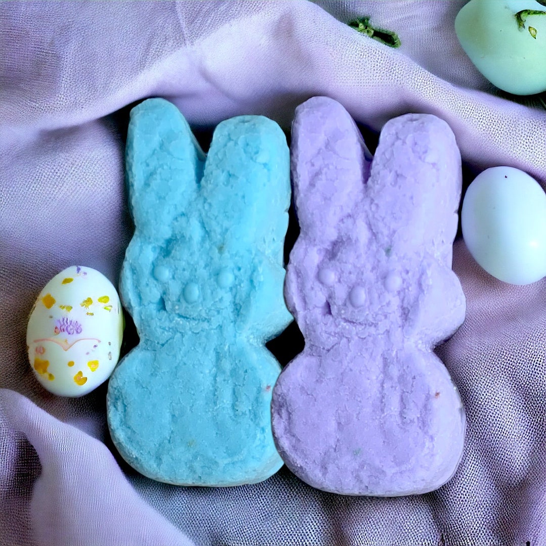 Marshmallow Bunny Peeps Wax Embeds, Easter Embeds, Wax Peeps, Wax ...