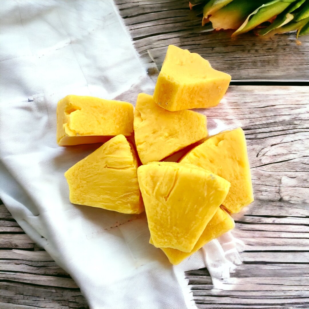 Realistic Pineapple Chunk Wax Embeds Fake Pineapple - Etsy