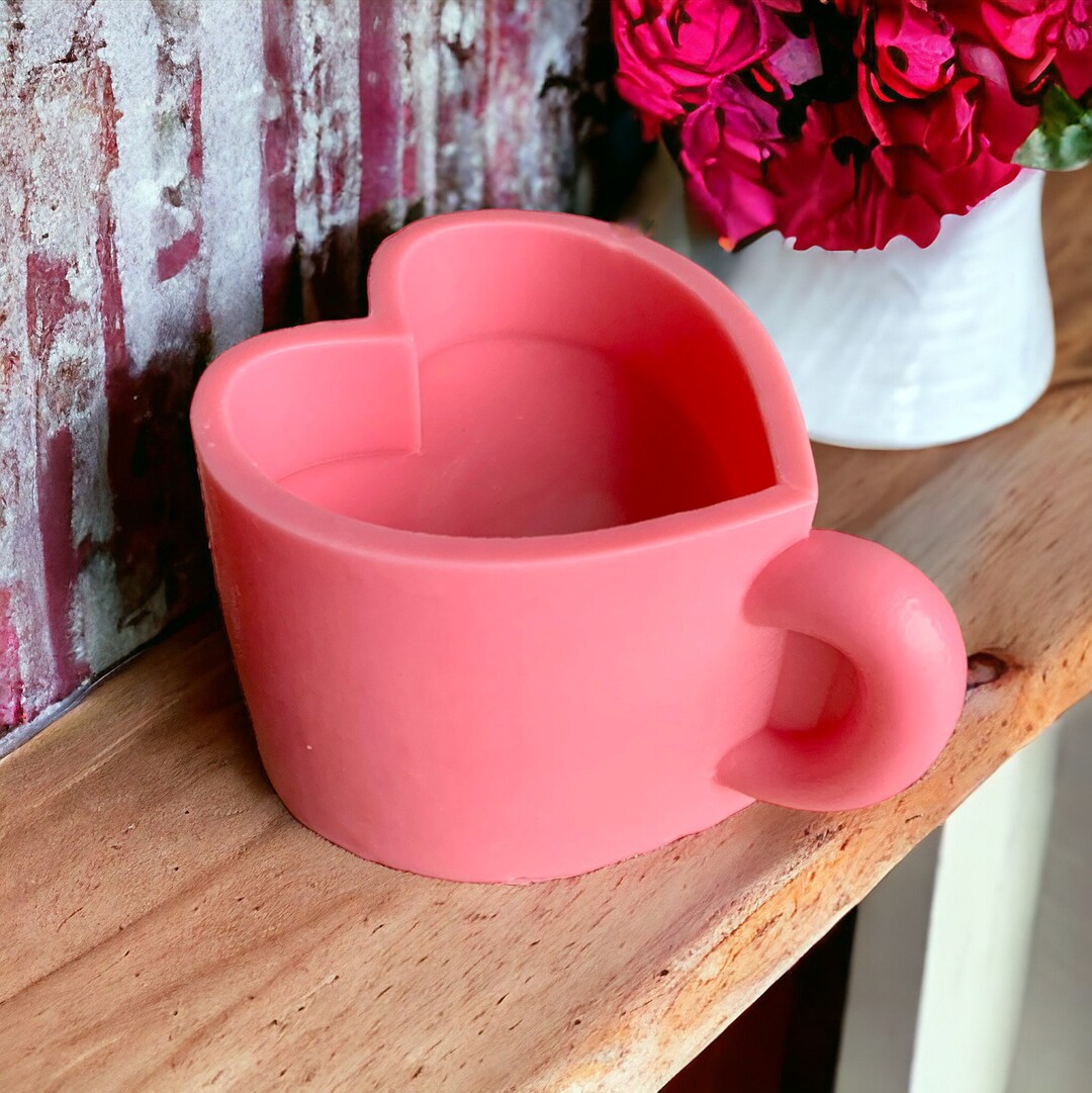 Heart Shaped Wax Cup, Wax Embeds, Valentines Embeds, Wax Valentines ...