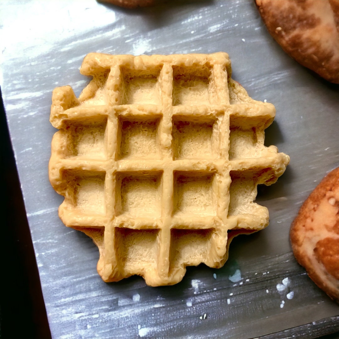 Realistic Waffle Wax Embed, Large Waffle Embed, Wax Waffle, Fake Waffle ...