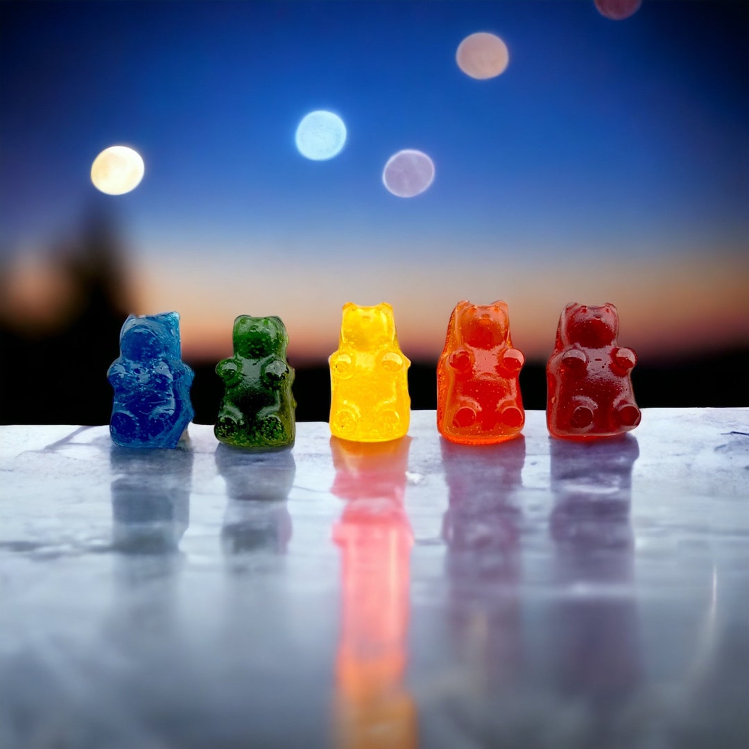 Realistic Gummy Bears Wax Embeds, Realistic Gel Wax, Realistic Food Wax ...