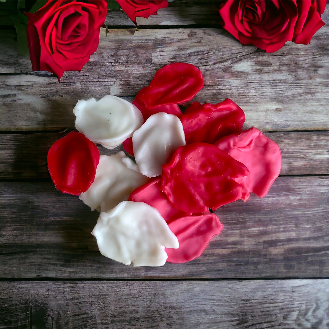Rose Petals Wax Embeds, Wax Roses, Rose Leafs, Wax Leafs, Valentines ...
