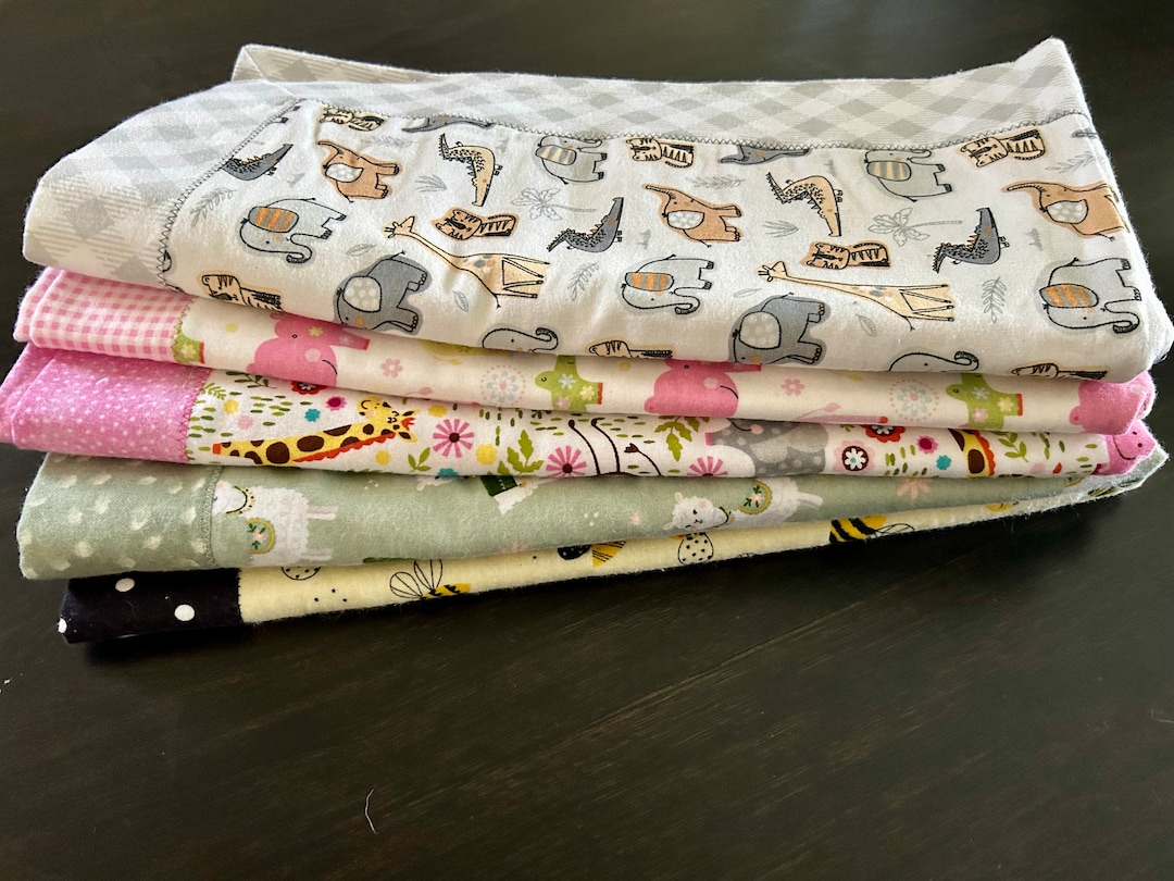 Flannel Baby Blanket, Baby Soft Fabric, Five Different Patterns, Girl ...