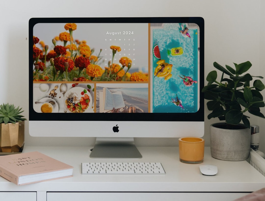 Pretty Cute Desktop Wallpaper/computer Screen Background: Calendar ...