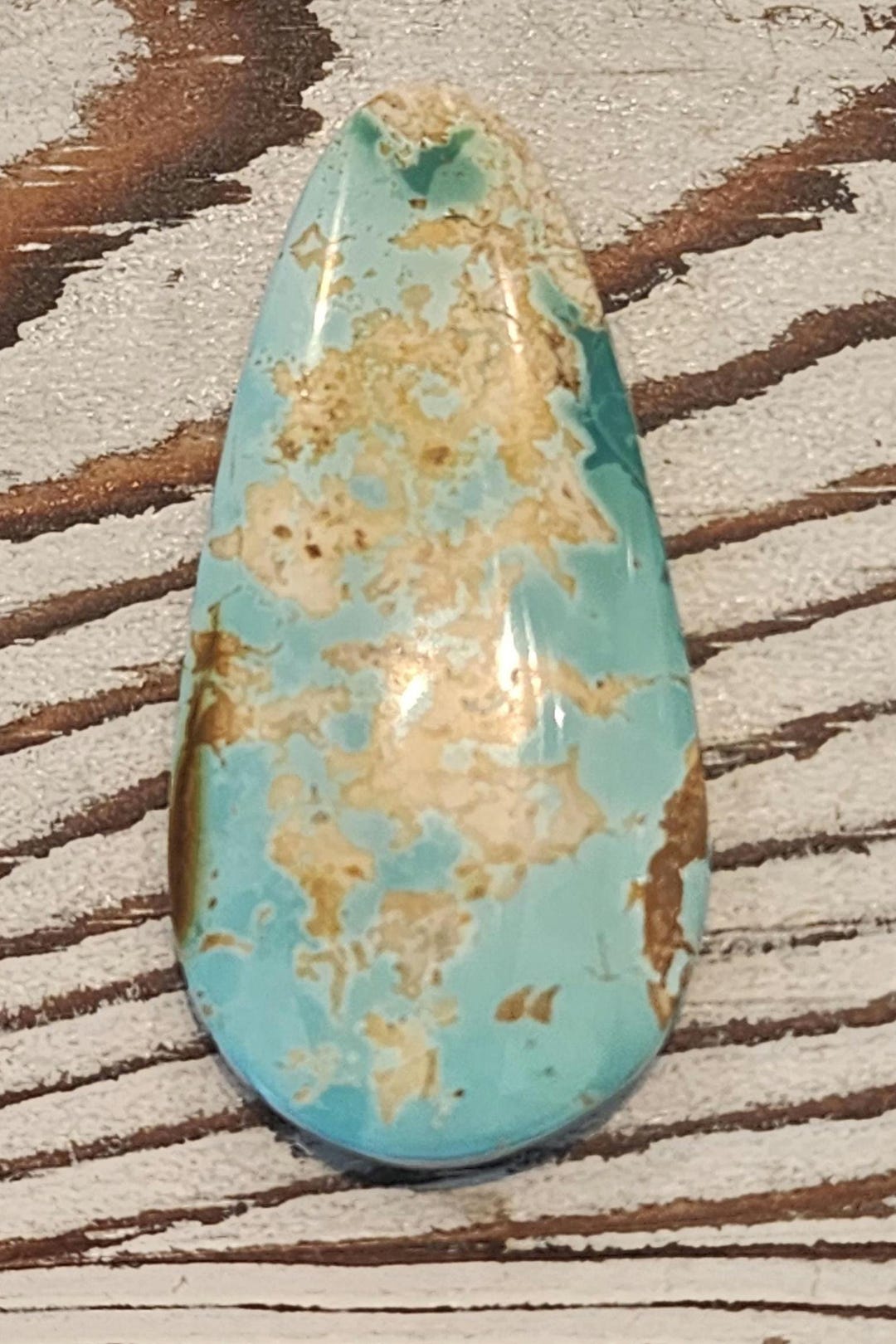 Royston Turquoise Cabachon! (approximately 40x20mm and 36 Ct.) Natural ...
