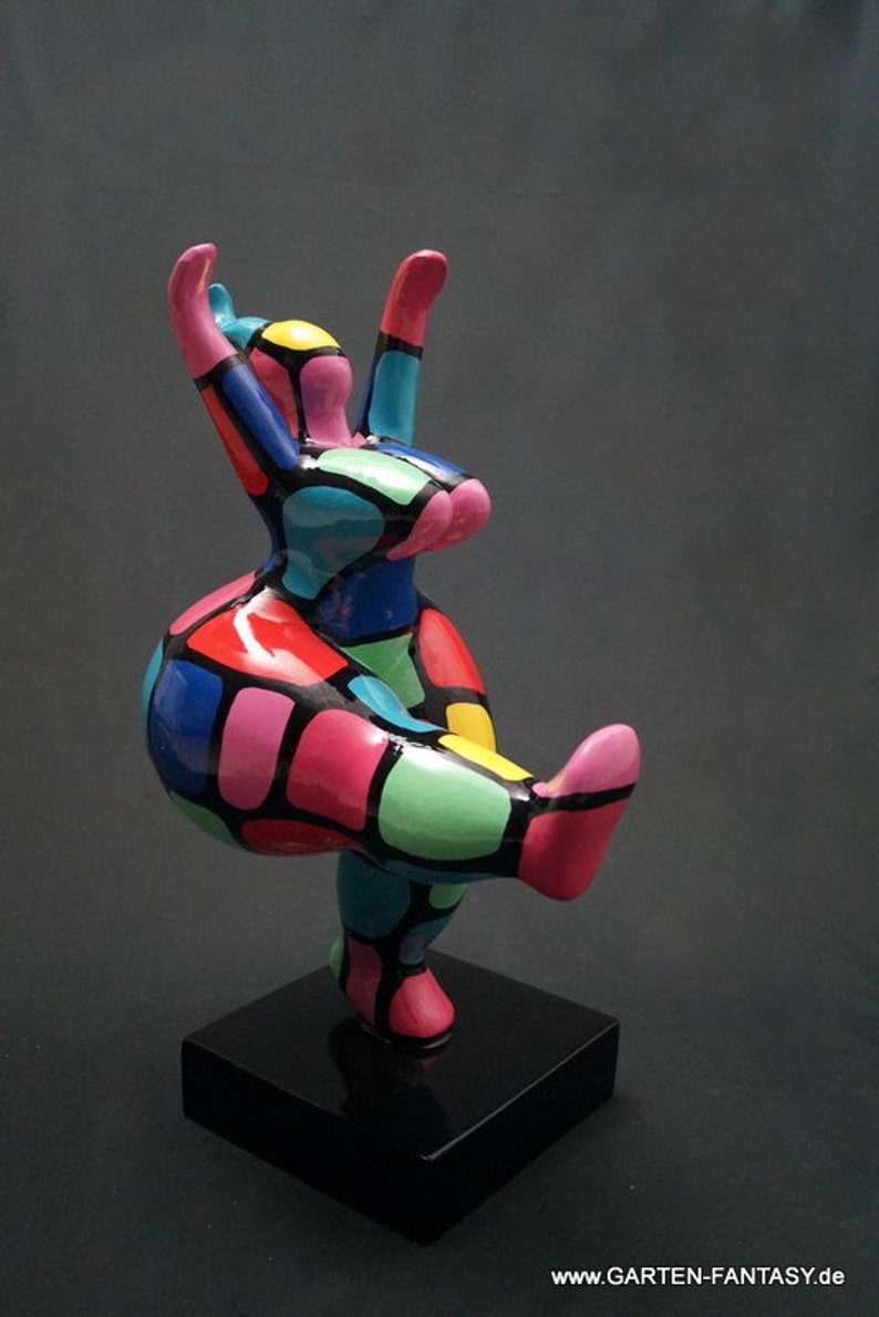 Nana Sculpture Statue Leg High With Art Painting Colorful 50 - Etsy