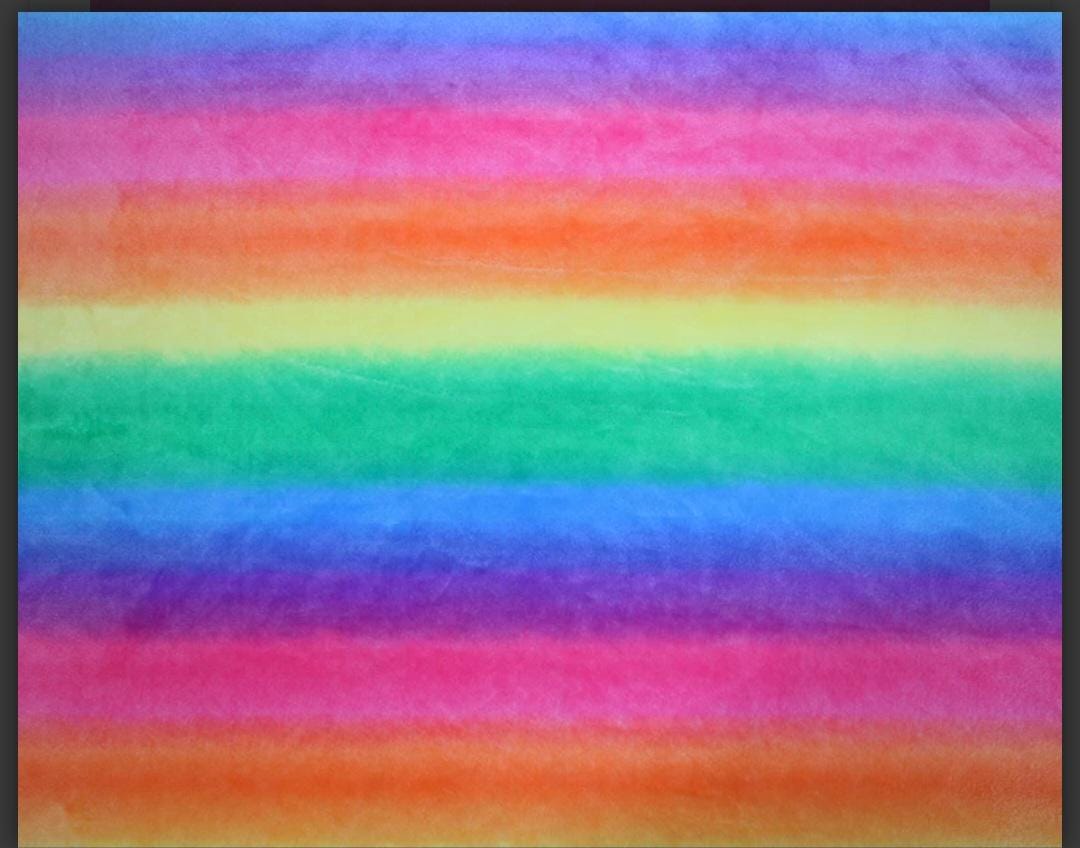 Cuddle Fleece Fabric PASTEL RAINBOW - Etsy