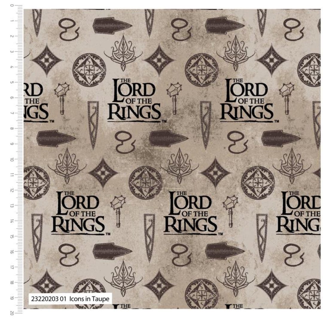 Lord of the Rings Icons and Emblems 100% Cotton Quilting Crafting - Etsy