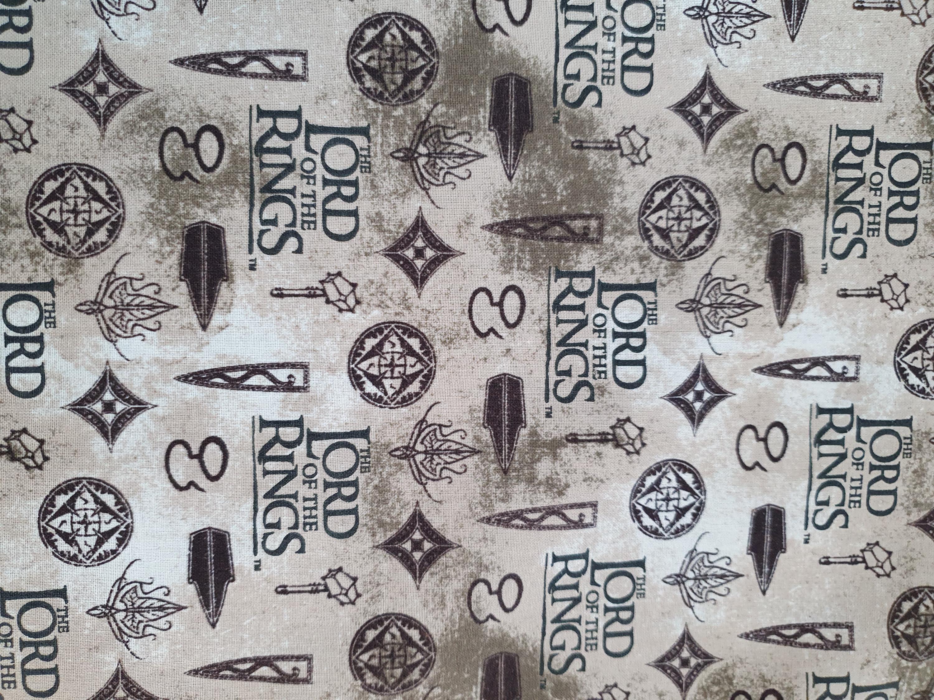 Lord of the Rings Icons and Emblems 100% Cotton Quilting Crafting - Etsy