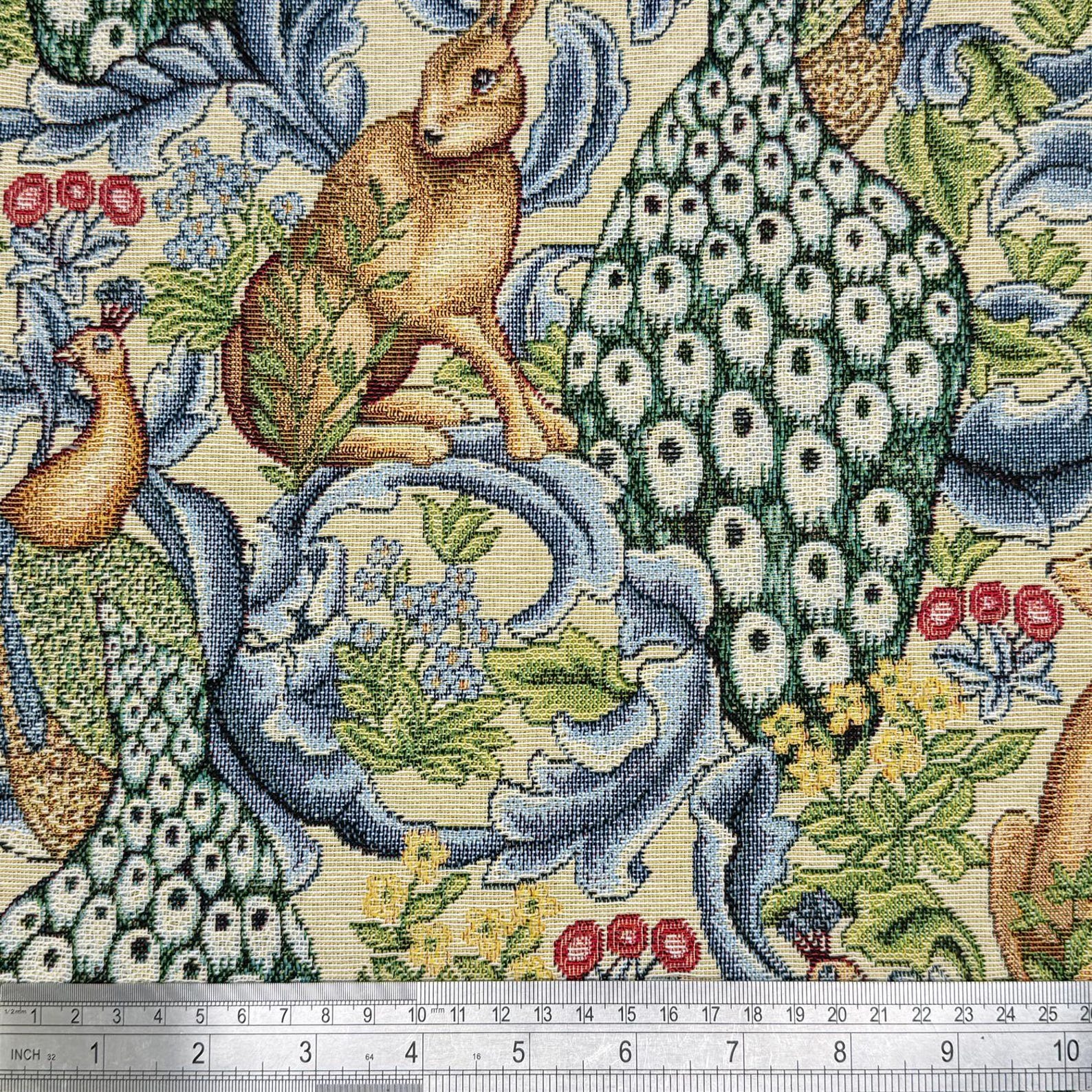Forest Tapestry Fabric by William Morris NATURAL - Etsy