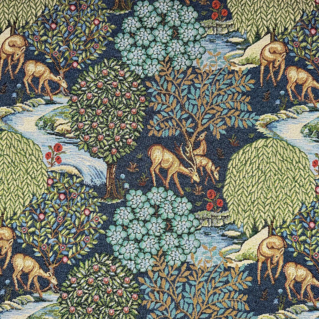 Custom Made William Morris THE BROOK BLUE Blackout/lining Curtains 3 ...