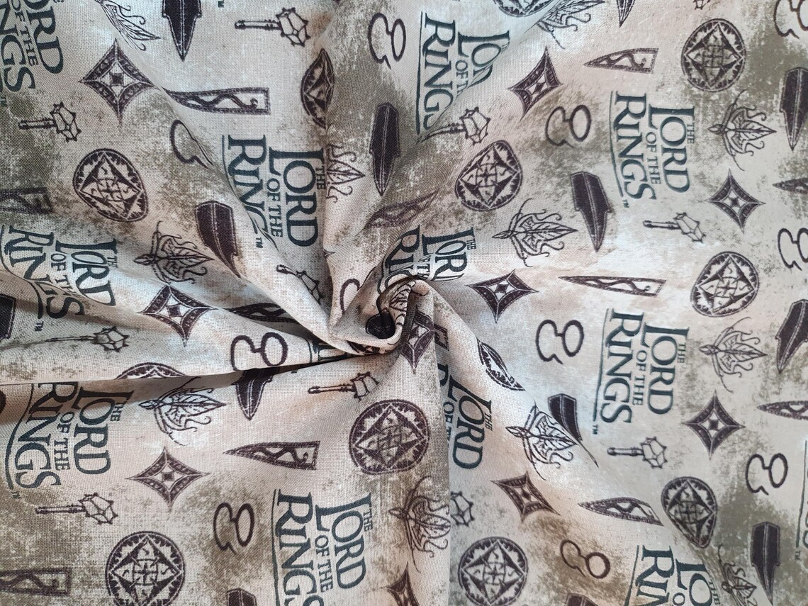 Lord of the Rings Icons and Emblems 100% Cotton Quilting Crafting - Etsy
