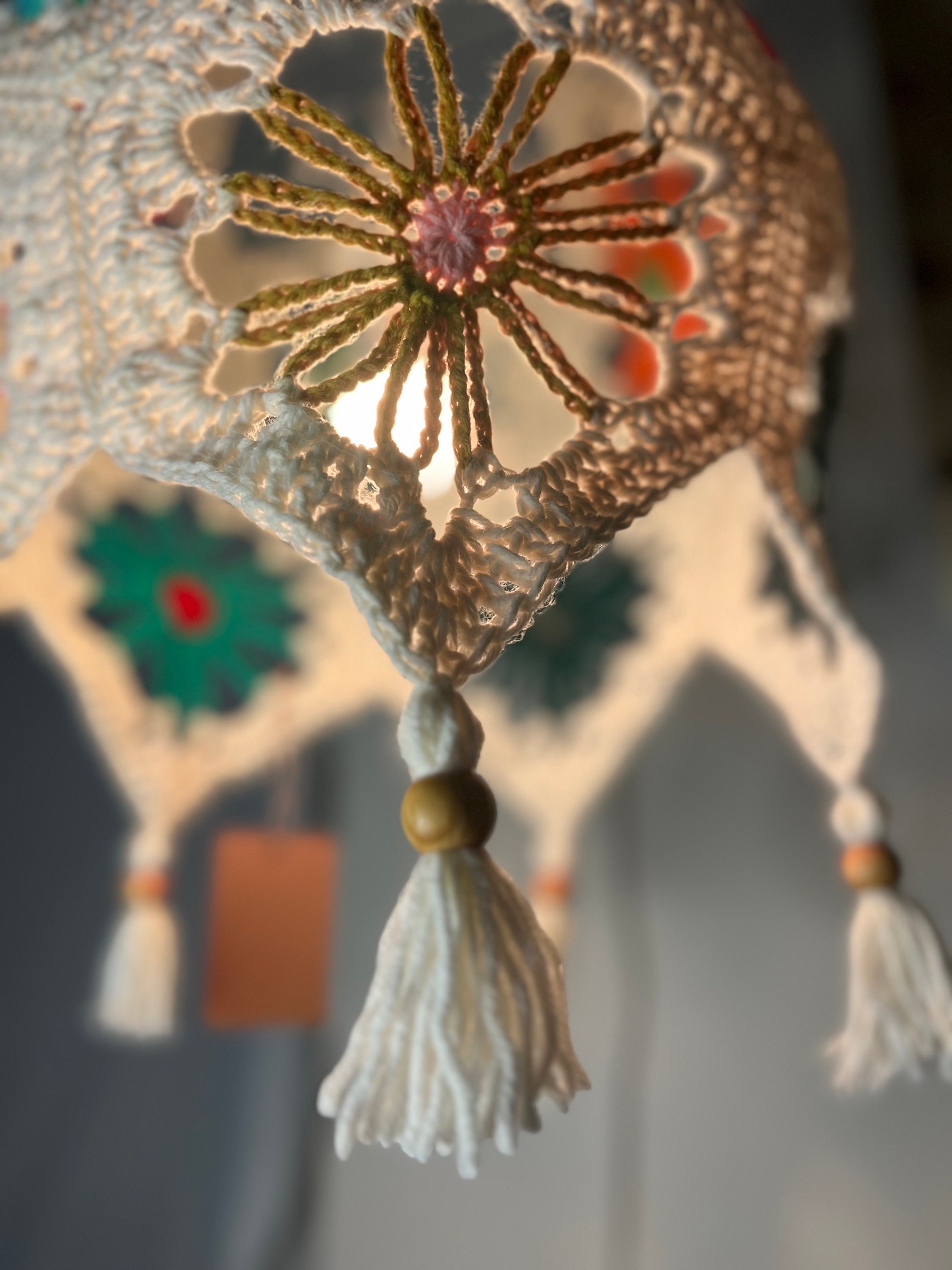 Crochet Boho Lamp Shade - Etsy