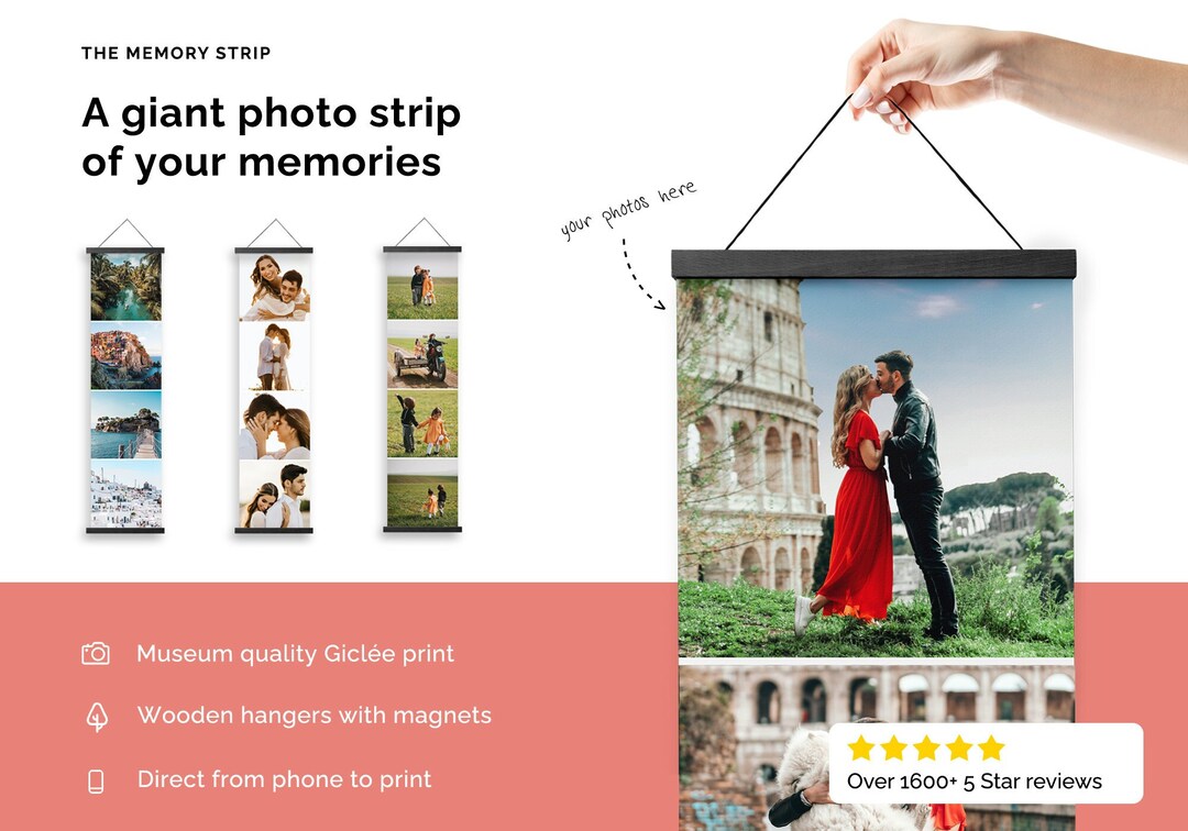 NEW the Memory Strip A Giant Photo Booth Style Photo Strip - Etsy