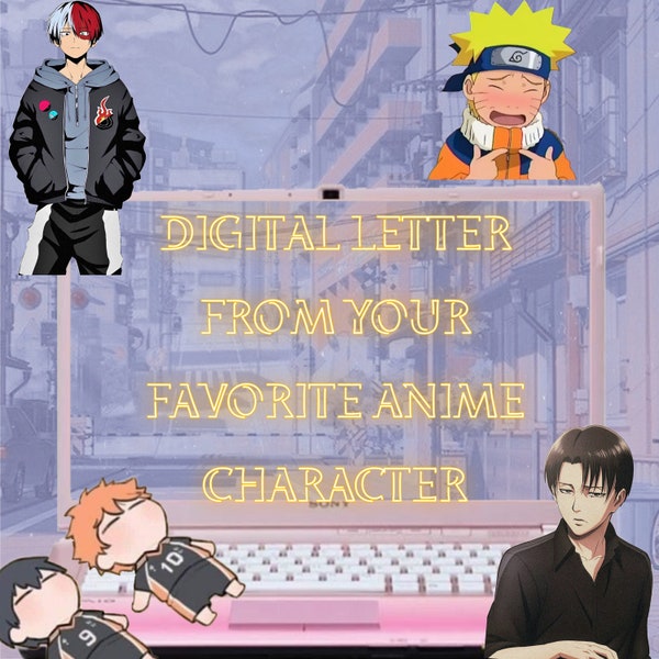 Letters From Anime Character - Etsy