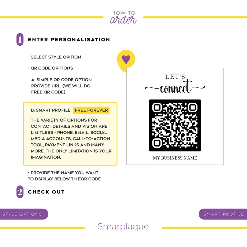 Mini QR Code Display Sign Social, QR Business Sign, Scan to Pay ...