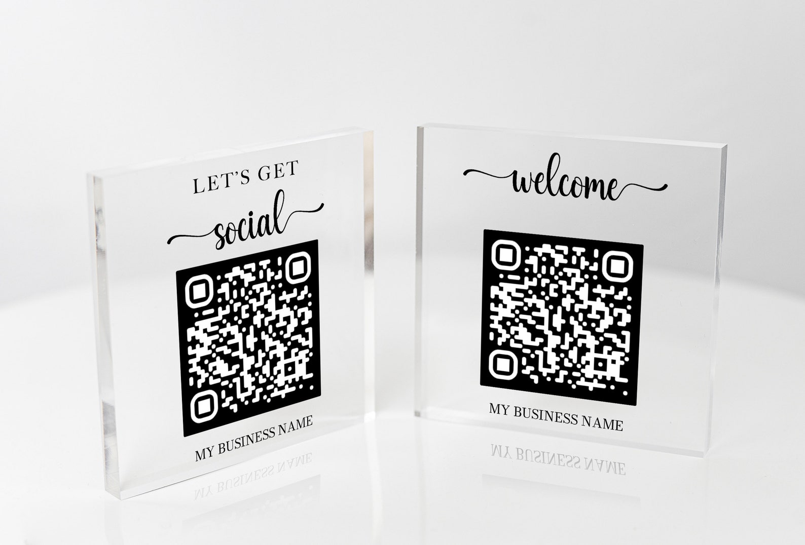 Mini Qr Code Display Sign Social Qr Business Sign Scan To Pay Business Signappointment Sign 