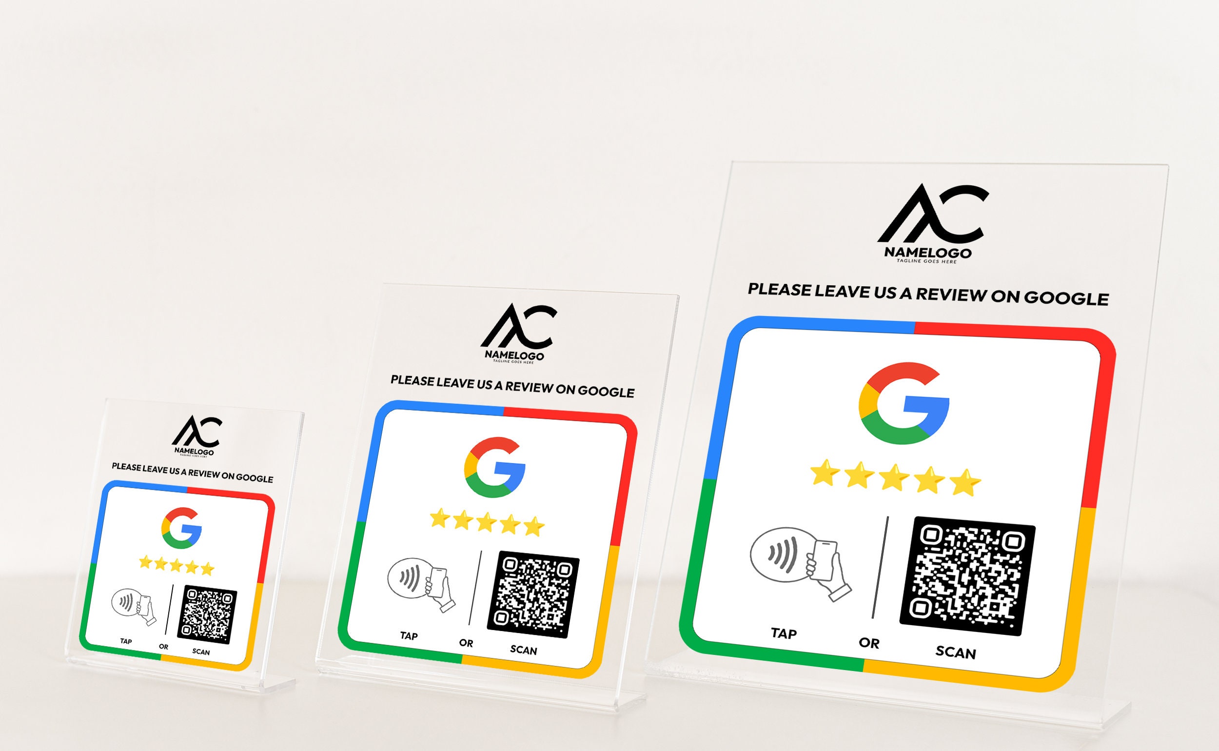 Google Review Plaque to Boost Your Online Presence, NFC Tap and Review ...