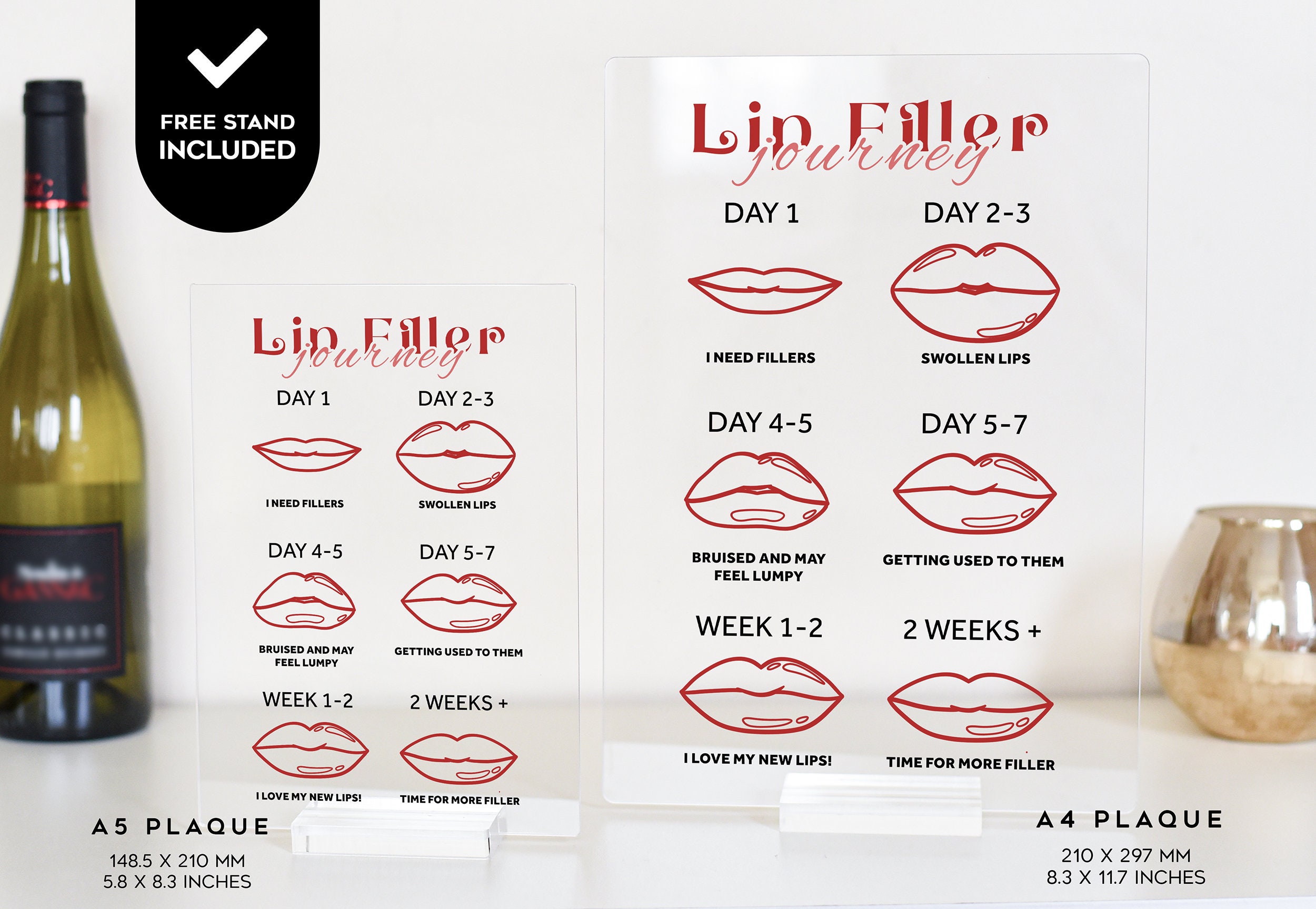 Lip Filler Injections Journey Sign Aesthetics Clinic Spa - Etsy