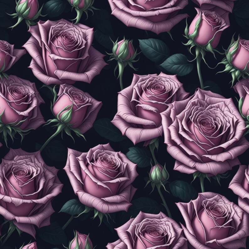 Abstract Pink Roses - 16 Patterns Digital Paper (seamless) - Etsy