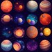 Space Theme Backgrounds, Illustration - 20 Patterns, Seamless - Etsy