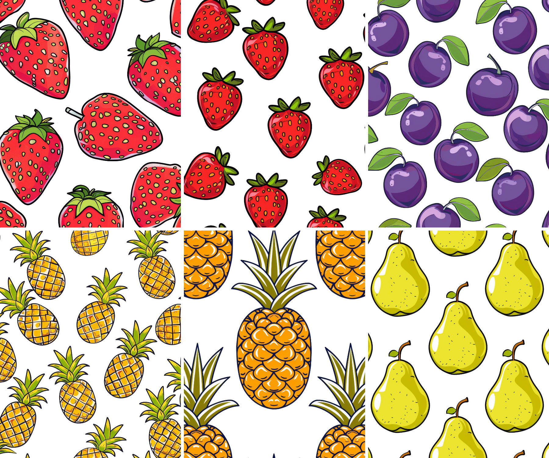 Fruit Illustration, Digital Download, PNG Files, Transparent ...
