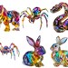 Crystal Glass Animals, Digital Download, PNG Files, Transparent ...
